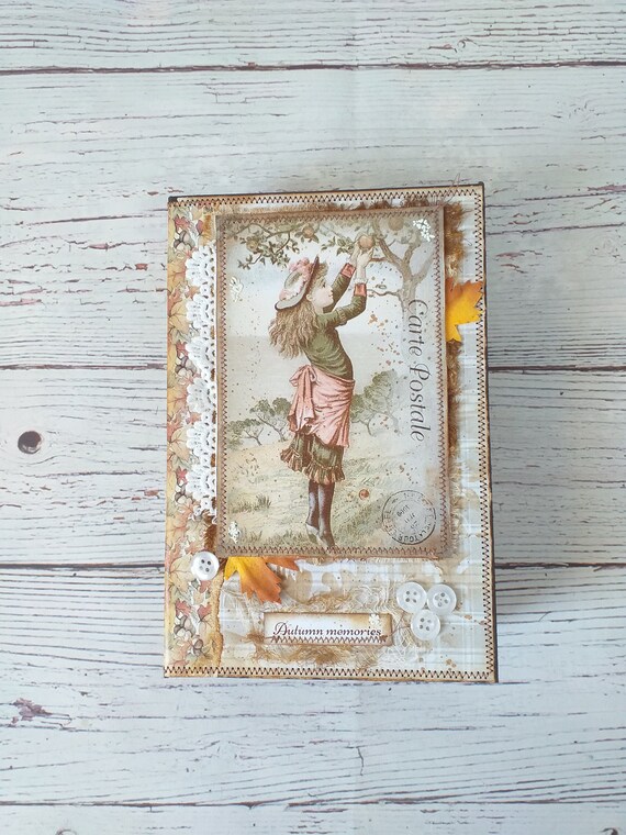 Autumn Junk Journal Handmade Vintage Junk Journal Fall - Etsy