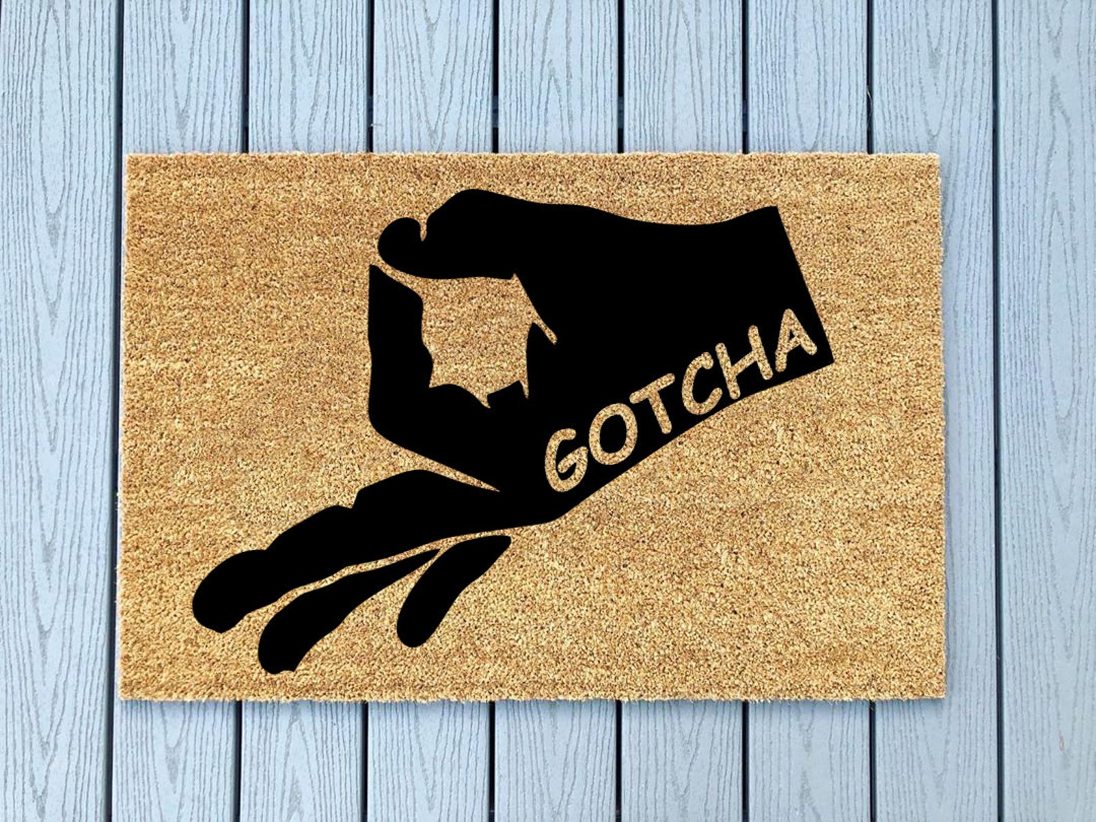 Gotcha Hand All Over Printing Doormat Personalized Doormat Etsy