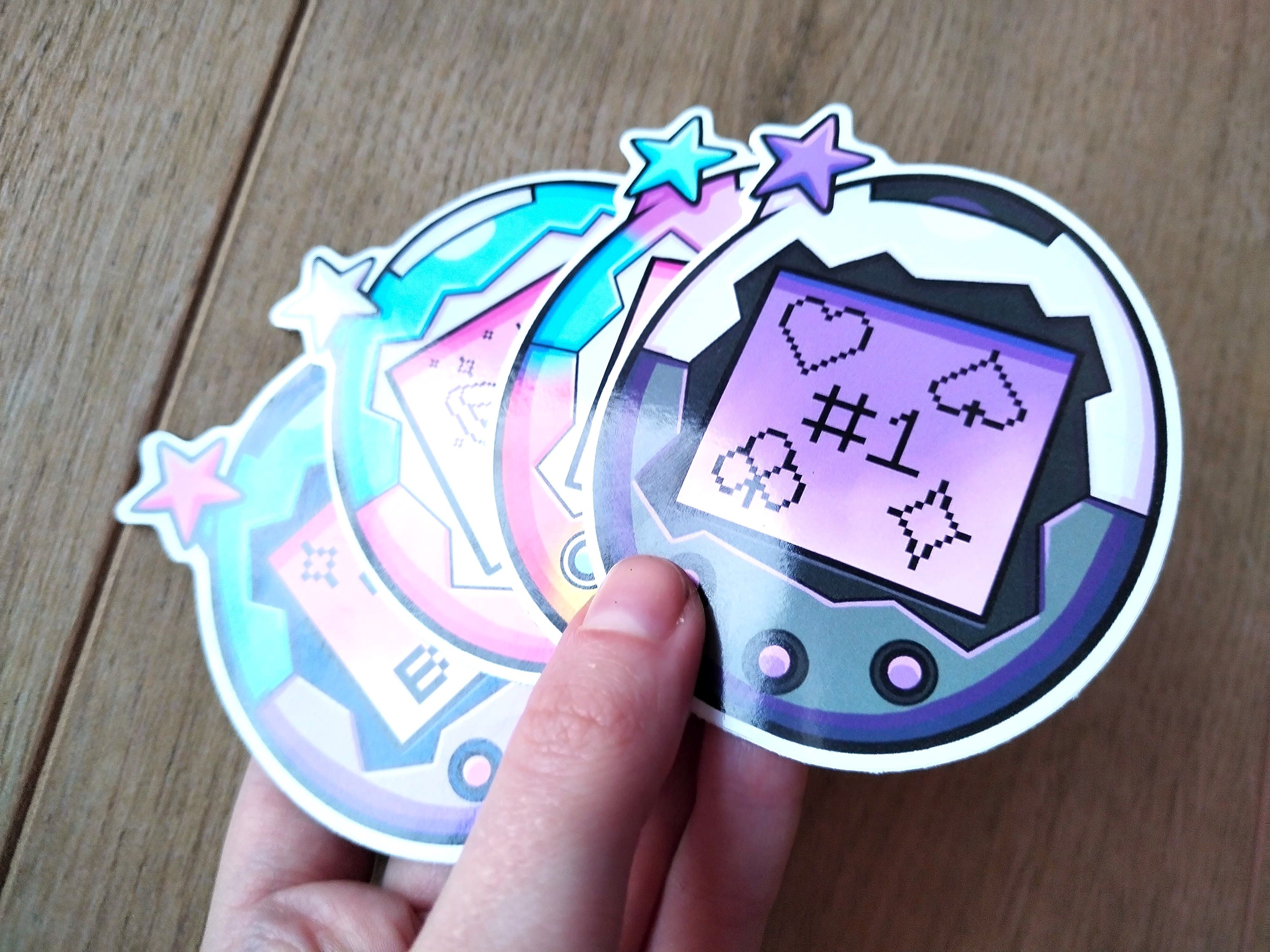 LGBTQIA+ Tamagotchi Pride Y2K Stickers (lesbian, Gay, Bi, Trans, Non ...