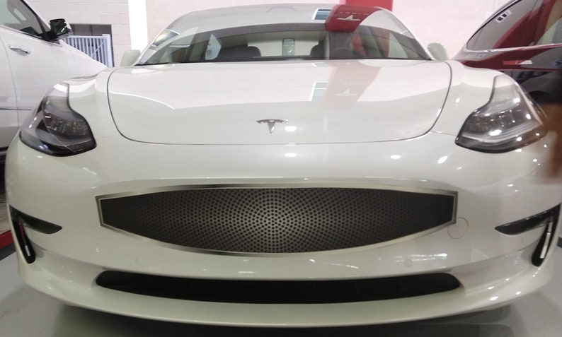 Vehicle Decal for the Tesla Model 3 or Model Y Car Front Bumper, Grill ...