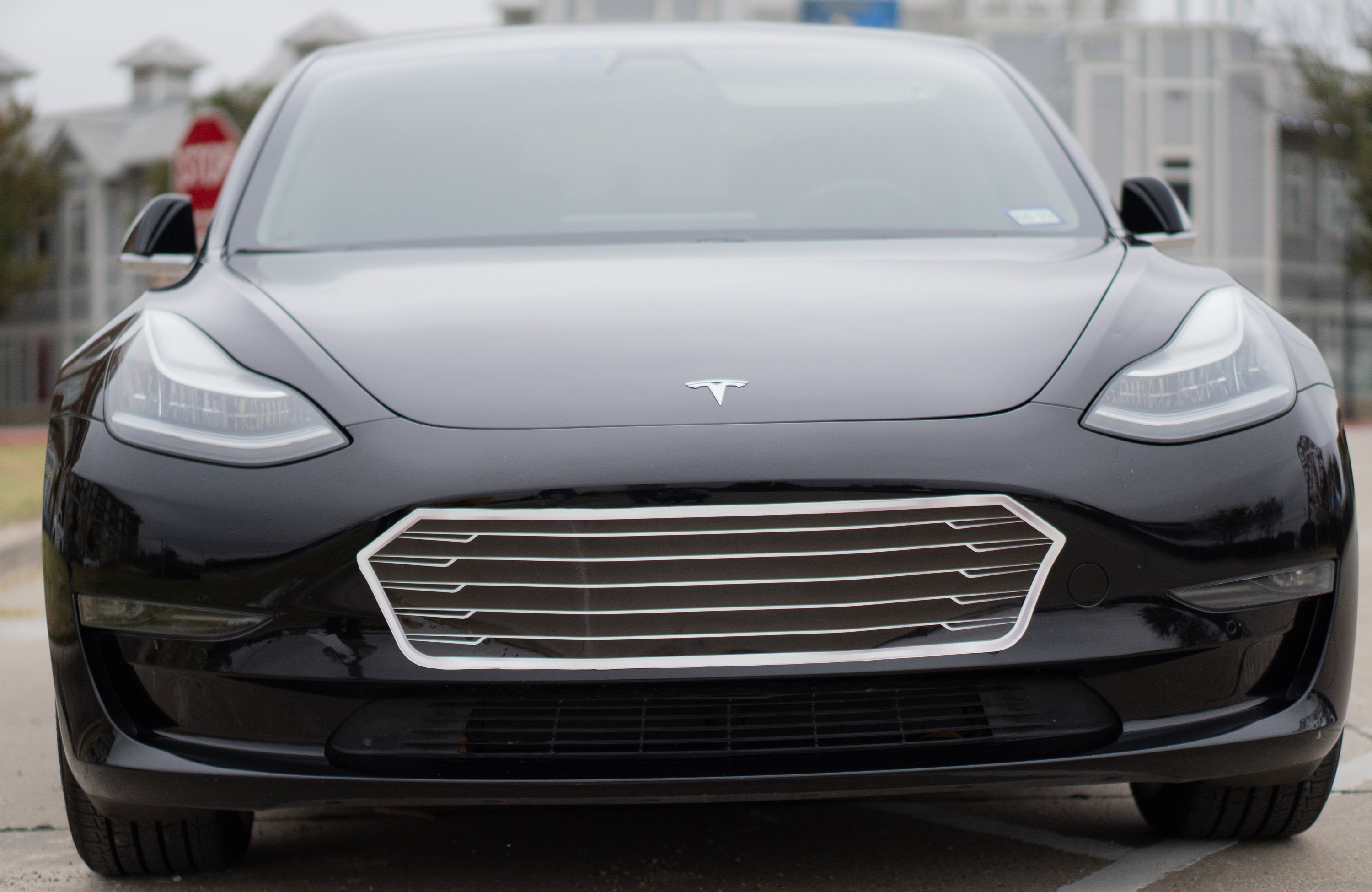 Vehicle Decal for the Tesla Model 3 or Model Y Car Front Bumper, Grill ...