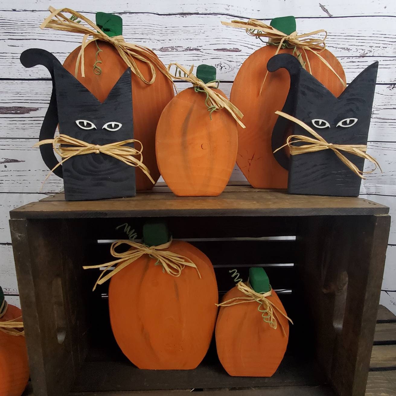 Wood Chunk Pumpkins - Etsy