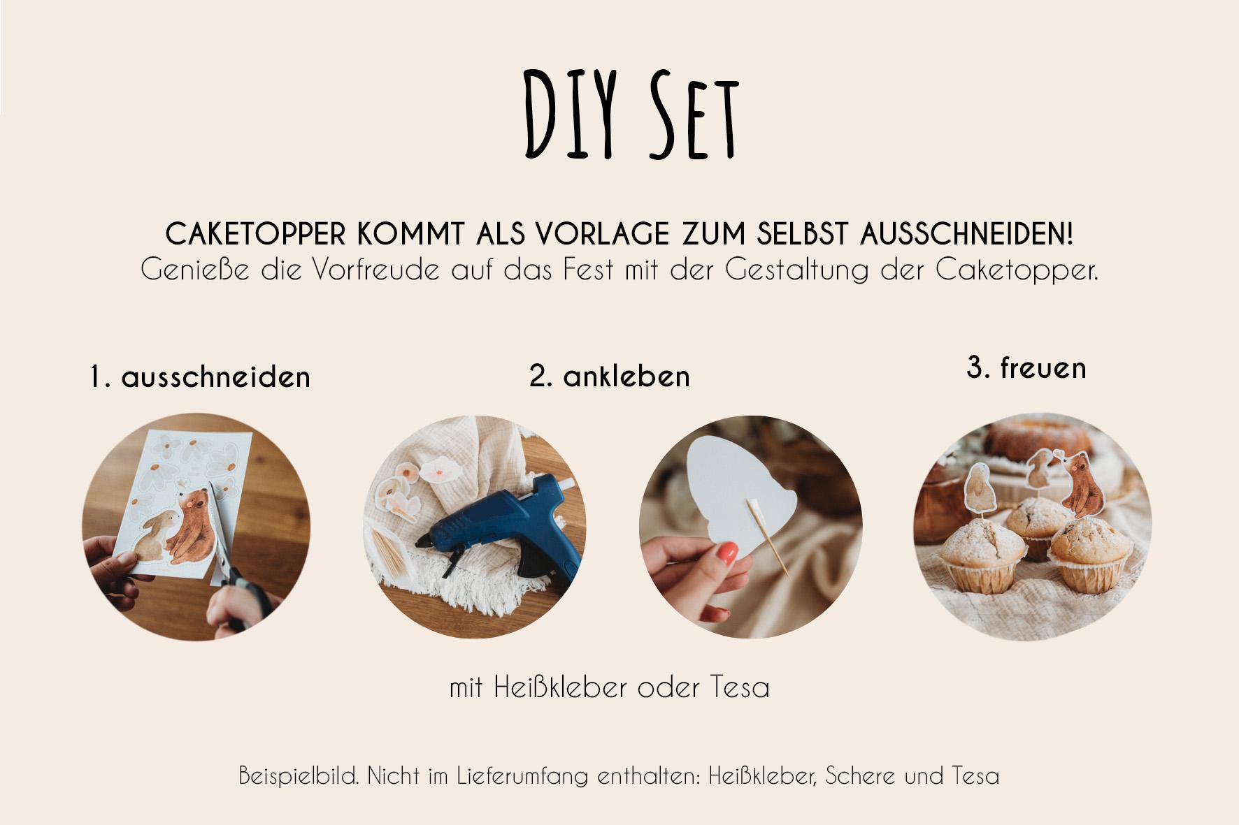 Ersten Geburtstag Caketopper Otter Motte Babyparty Tortenstecker 1 ...