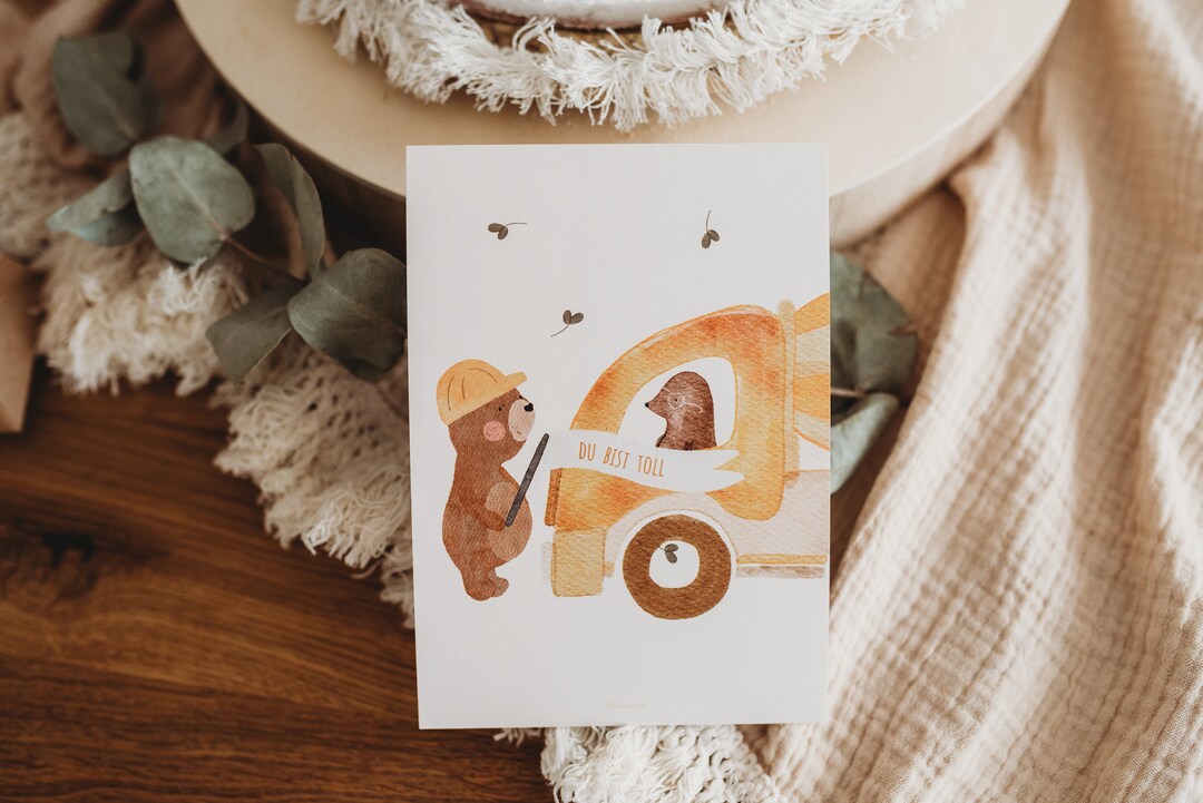 Geburtstag Bagger Baustelle Tischdekoration Junge Kindergeburtstag ...