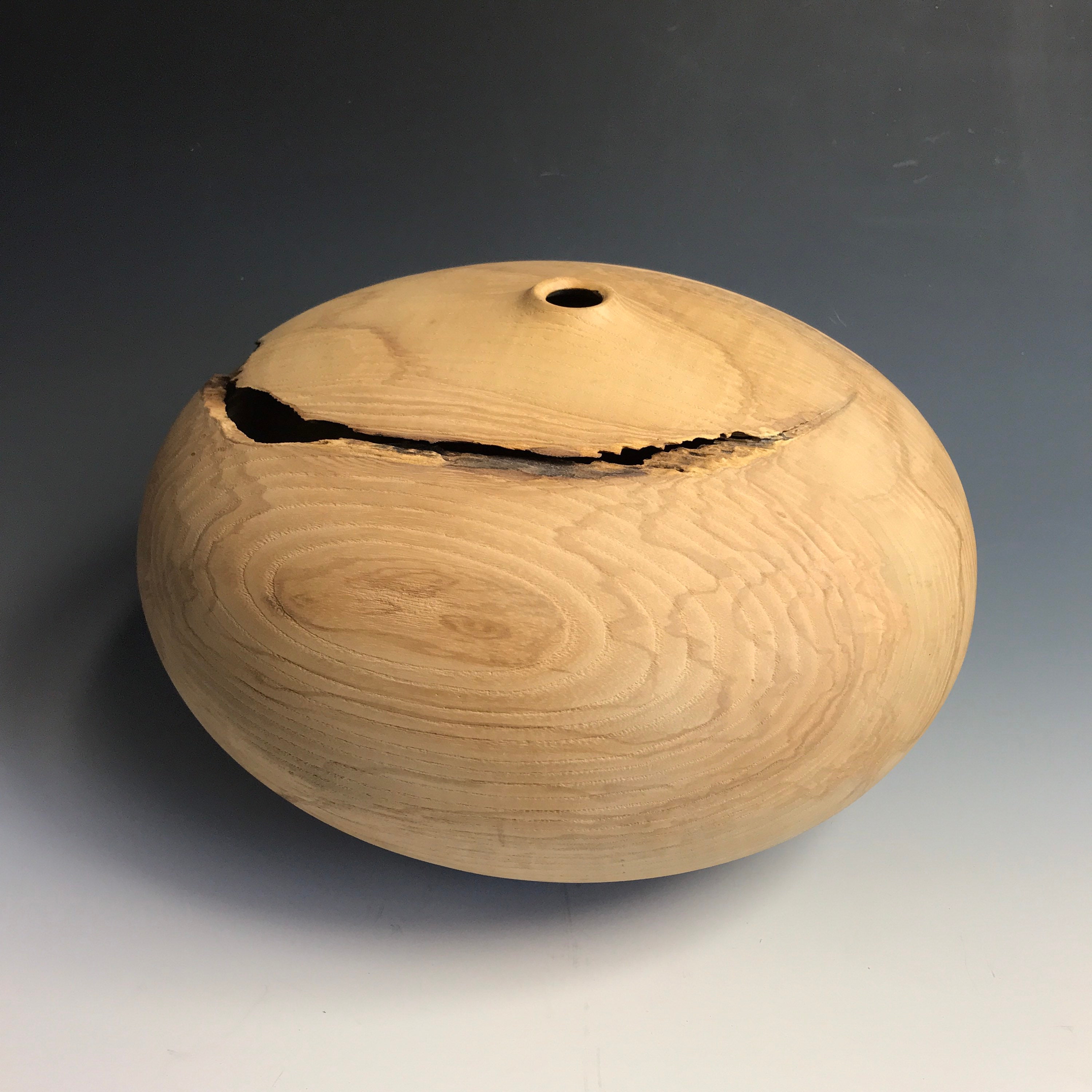 Dekorative Holzvase Hohlform aus sandgestrahlter Esche, 22 x 33 cm ...