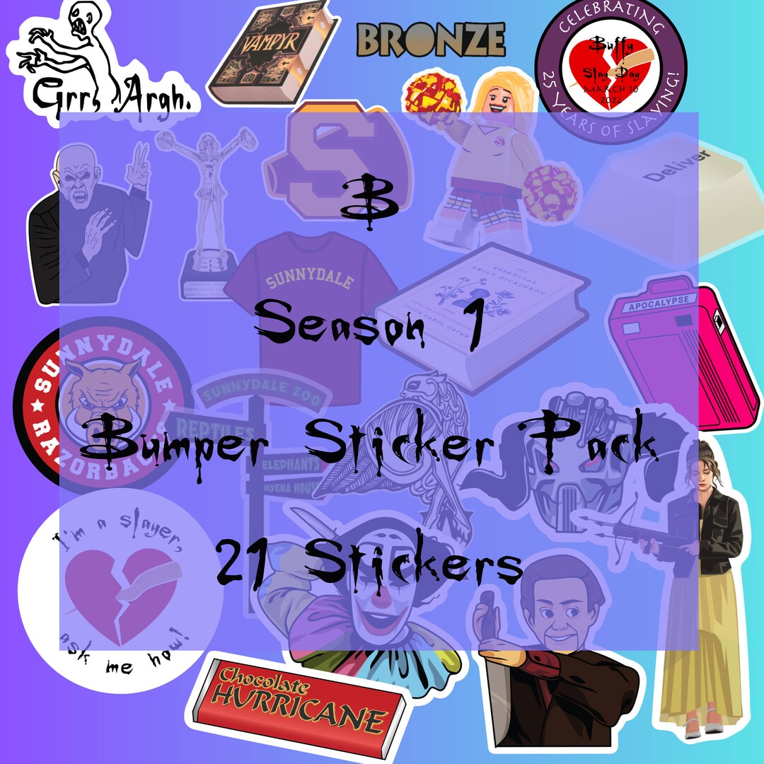 Season 1 Sticker Bumper Pack - Inspired by Buffy the Vampire Slayer - Etsy