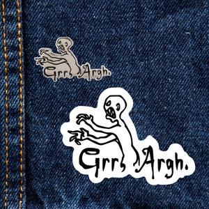 Grr Argh - Soft Enamel Lapel Pin, Inspired by Buffy the Vampire Slayer ...
