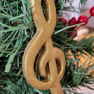 Treble Clef - 2 Colors - Clay Ornaments - Etsy