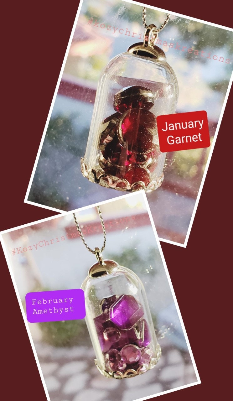Birthstone Glass Bell Ornaments - 20mm - Etsy