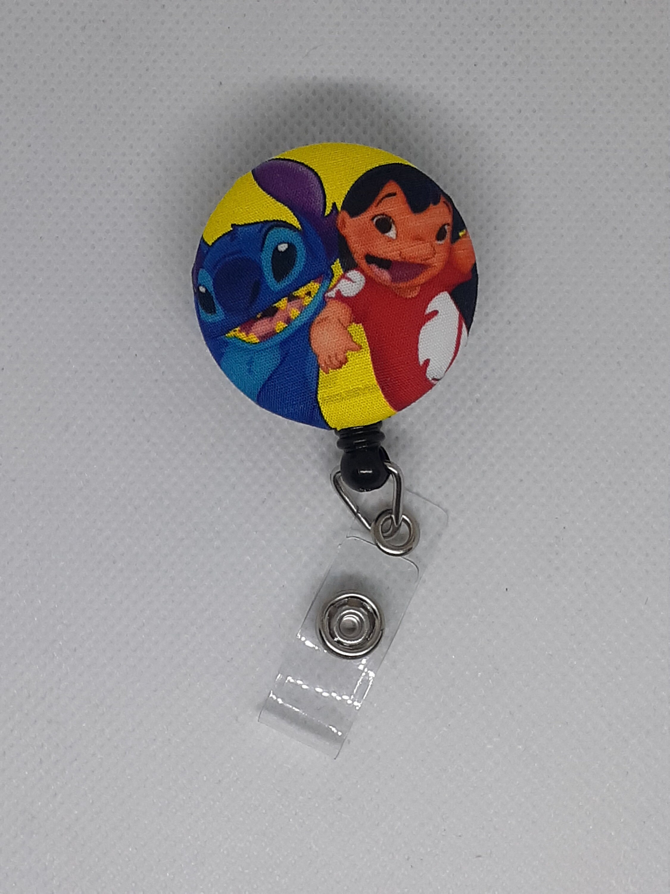 Handmade Lilo and Stitch Badge Reel - Etsy UK