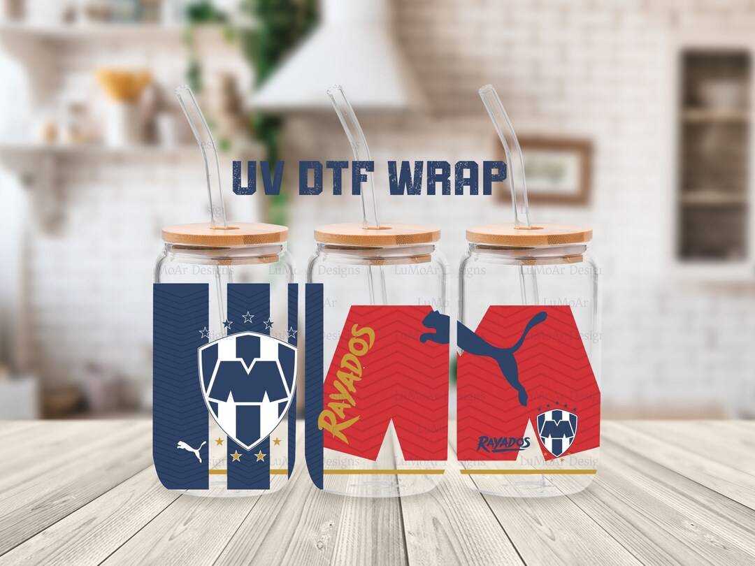 Monterrey Mexico Soccer Team UV DTF Decoration Libby Cup Wall Decal ...