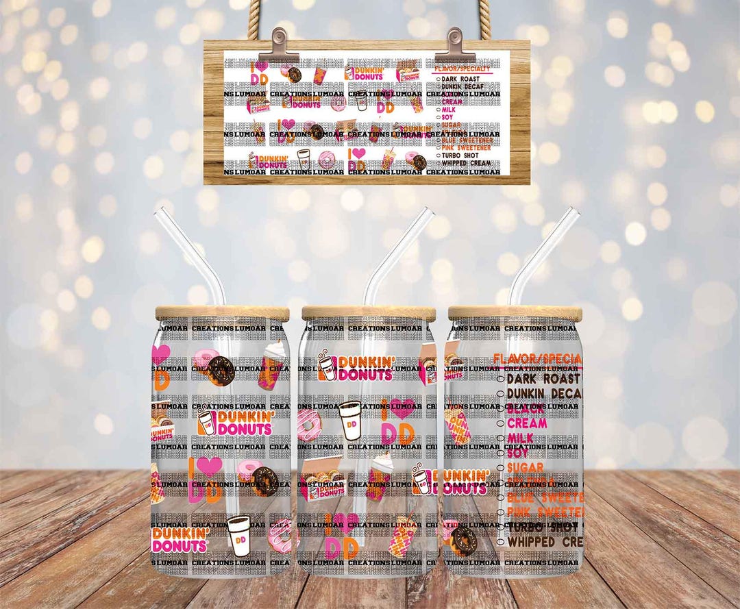 UV DTF D_donuts Colorful Decoration Libby Cup Wall Decal Phone Case - Etsy