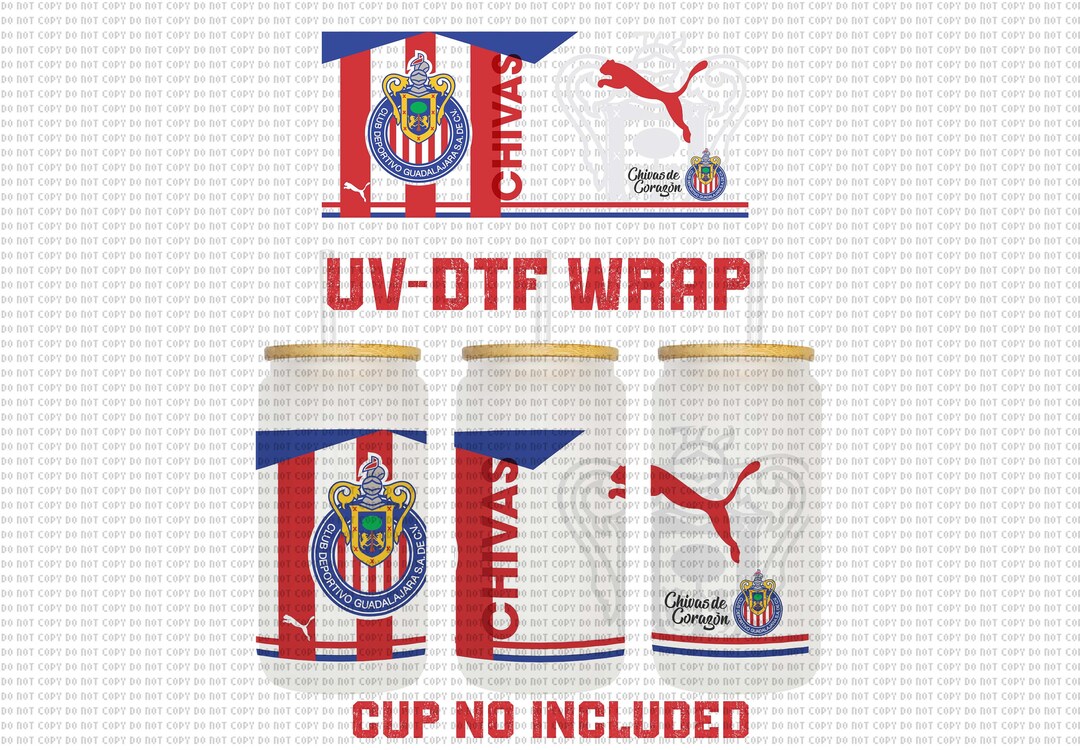 UV DTF Soy Chivas De Corazon Soccer Team Decoration Libbey Cup Wall ...