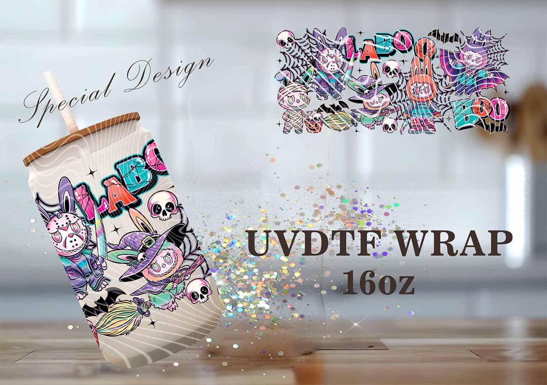 Cute Anime Character UV DTF Wrap Decoration Decal Decorate Libby Cup ...