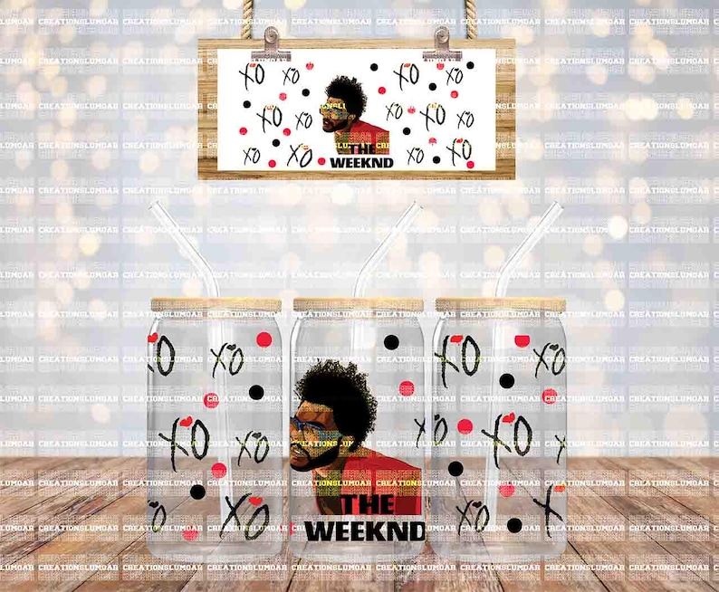 Animated Singer Red Character UV DTF Rock Band Decoration Libby Cup ...