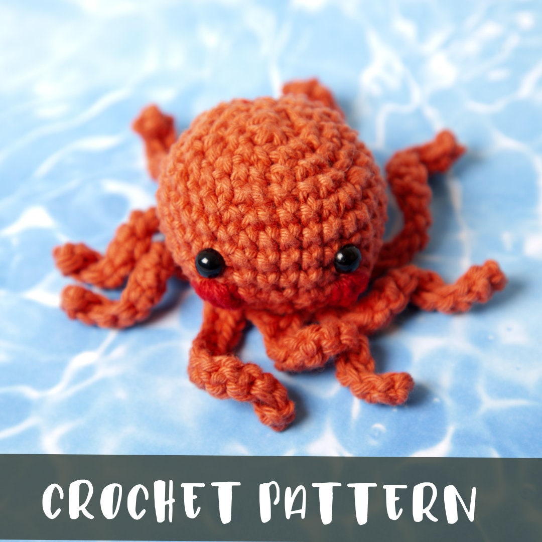 Ozzie Octo CROCHET PATTERN Downloadable PDF Amigurumi Pattern, for an ...