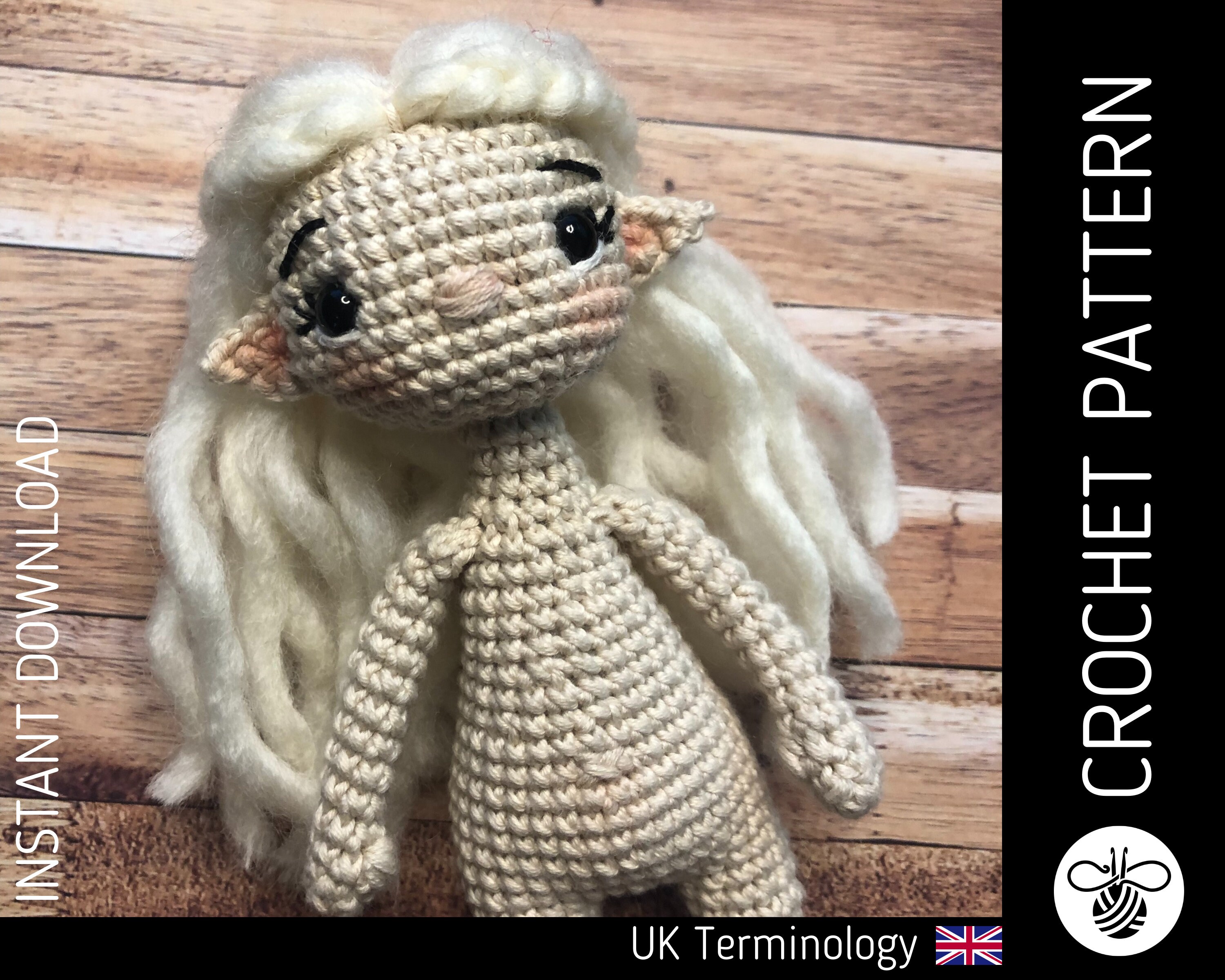Felicity the Elf CROCHET PATTERN Crochet Doll Pattern | Etsy