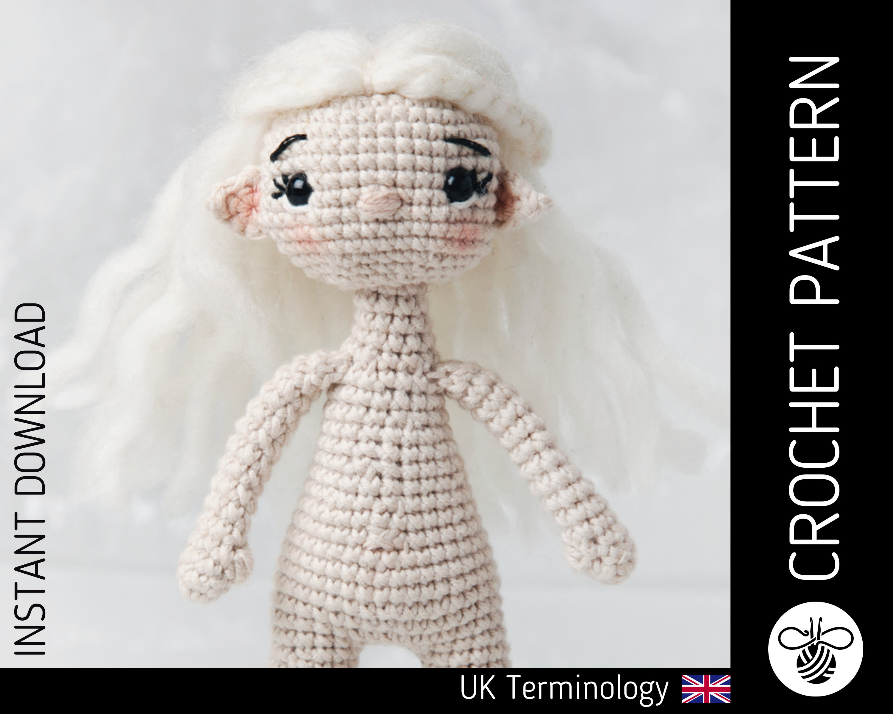 Felicity the Elf CROCHET PATTERN, Crochet Doll Pattern, Amigurumi Doll ...