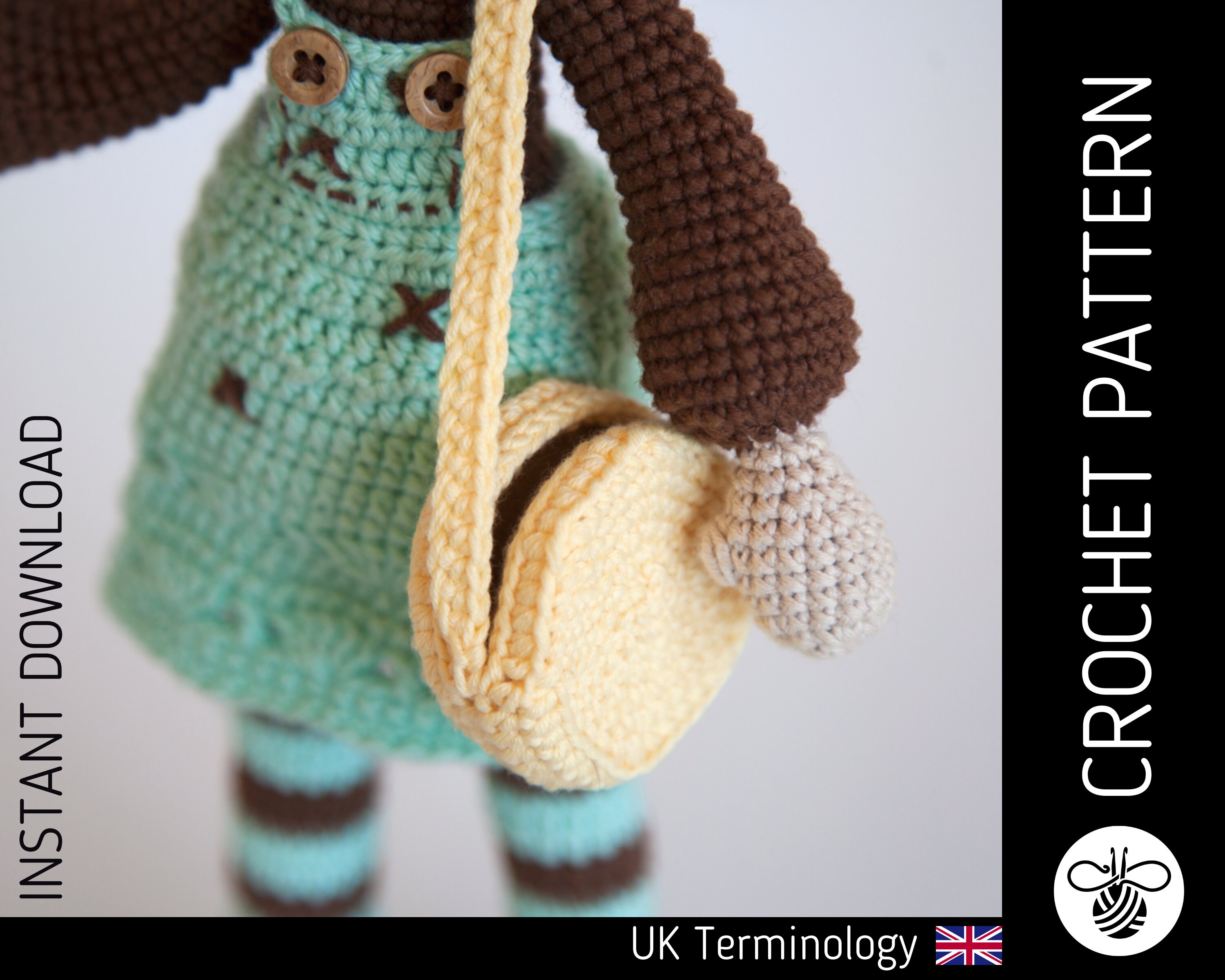 Minnie Mint Choc Chip Doll CROCHET PATTERN, Amigurumi Cute Doll Pattern ...