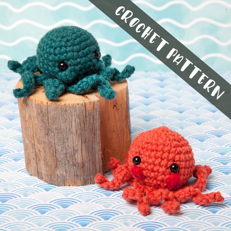 Ozzie Octo CROCHET PATTERN Downloadable PDF Amigurumi Pattern, for an ...