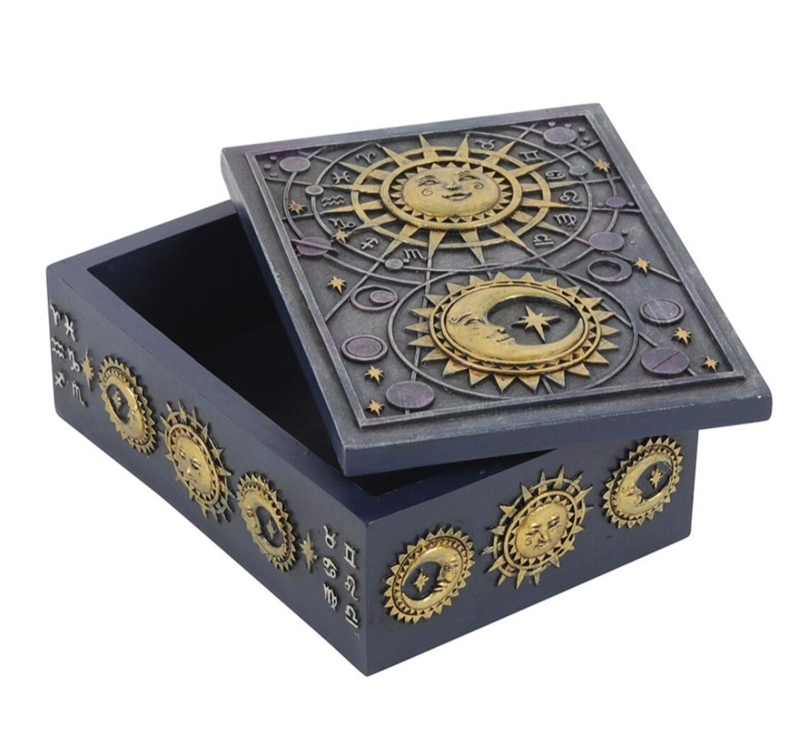 Sun and Moon Storage Box - Etsy UK