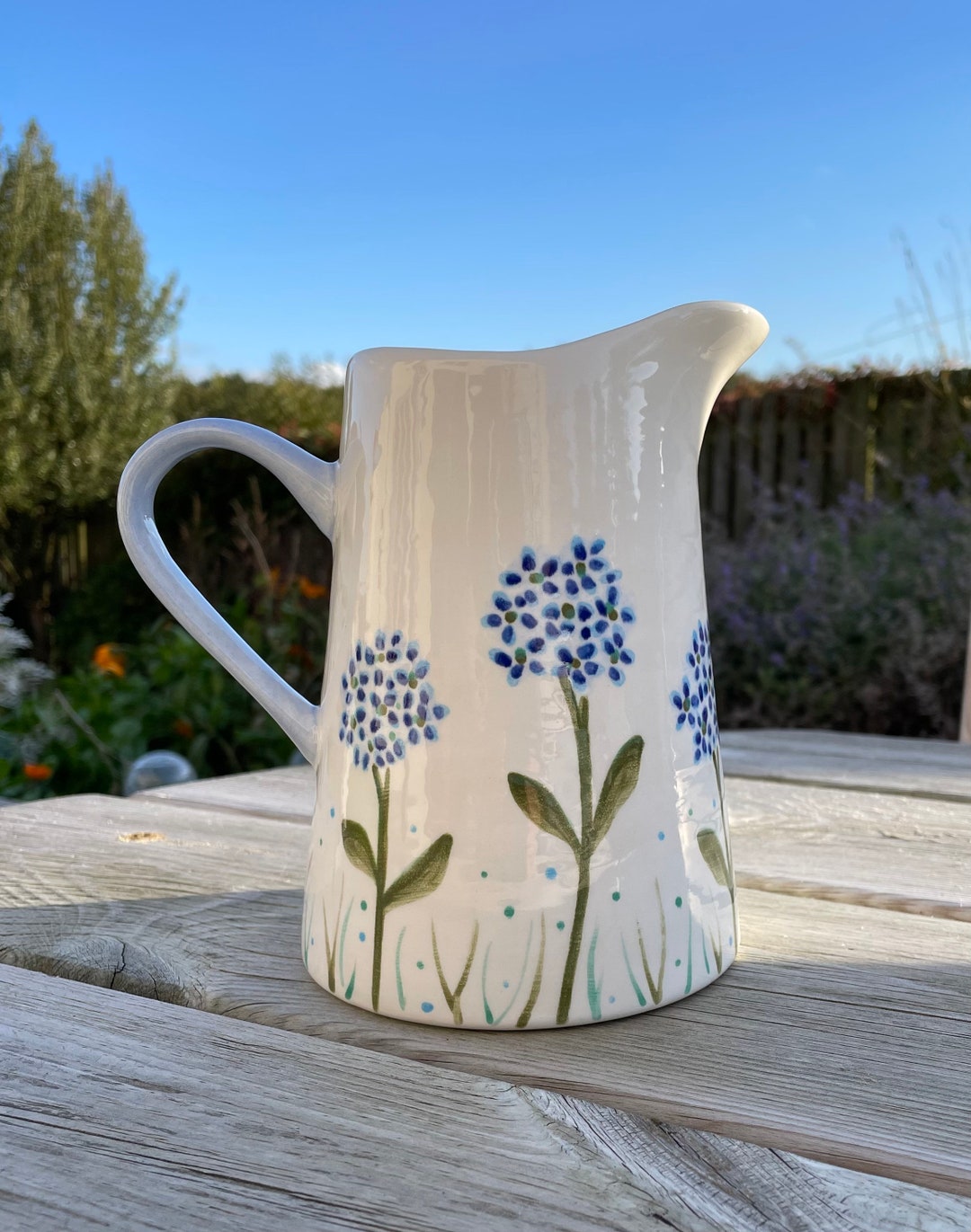 Blue Hydrangea Jug, Hand Painted Home Ware Gifts and Accessories ...