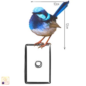 Blue Wren Decal: Australian Bird Sticker, Reusable Vinyl Art - Etsy ...