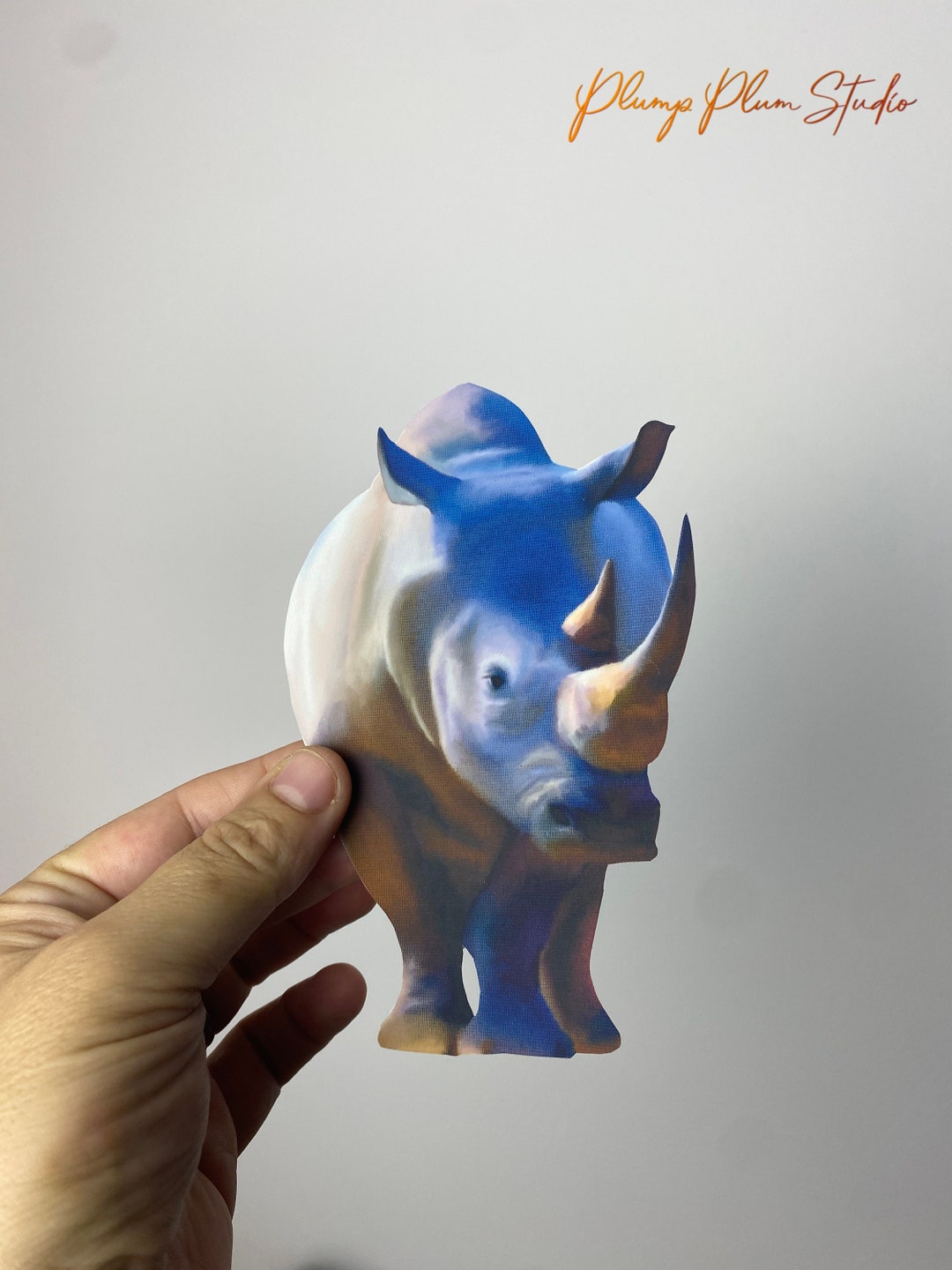 Rhinoceros Decal, Rhino Sticker, Peel/stick, Light Switch Decal, Laptop ...