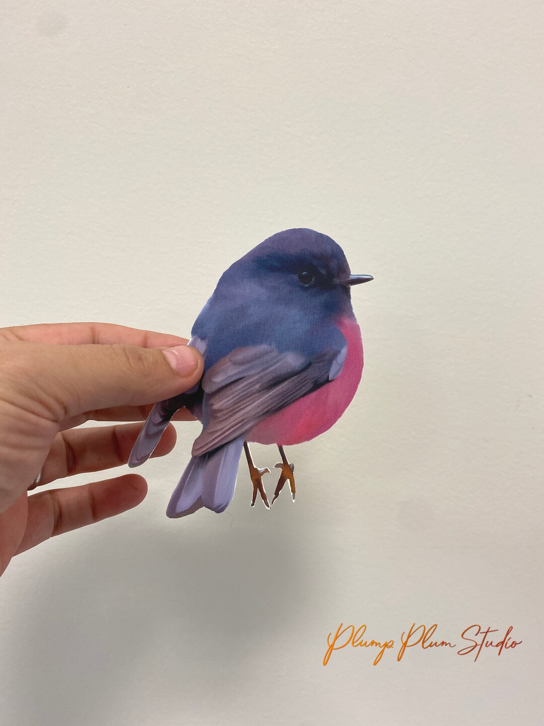 Pink Robin Decal, Pink Robin Vinyl Sticker, Peel/stick, Light Switch ...