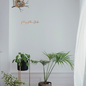 Cute Little Bird’s Nest Wall/window Vinyl Decal, Bird-nest Sticker ...