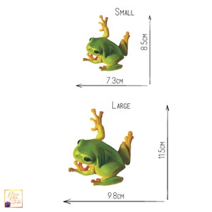 Australian Green Tree Frog Decal, Illustrated Frog Sticker, Frog Art ...