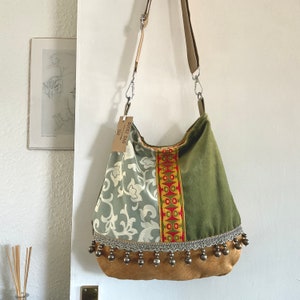 Eclectic Patchwork Handbag - Velvet Boho Bag - Romantic Style Purse - Etsy