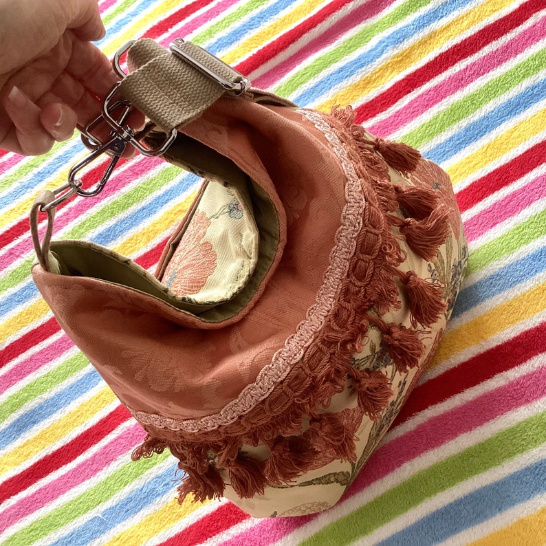 Handmade Tapestry Fabric Handbag Summer Bag Fabric Purse Etsy