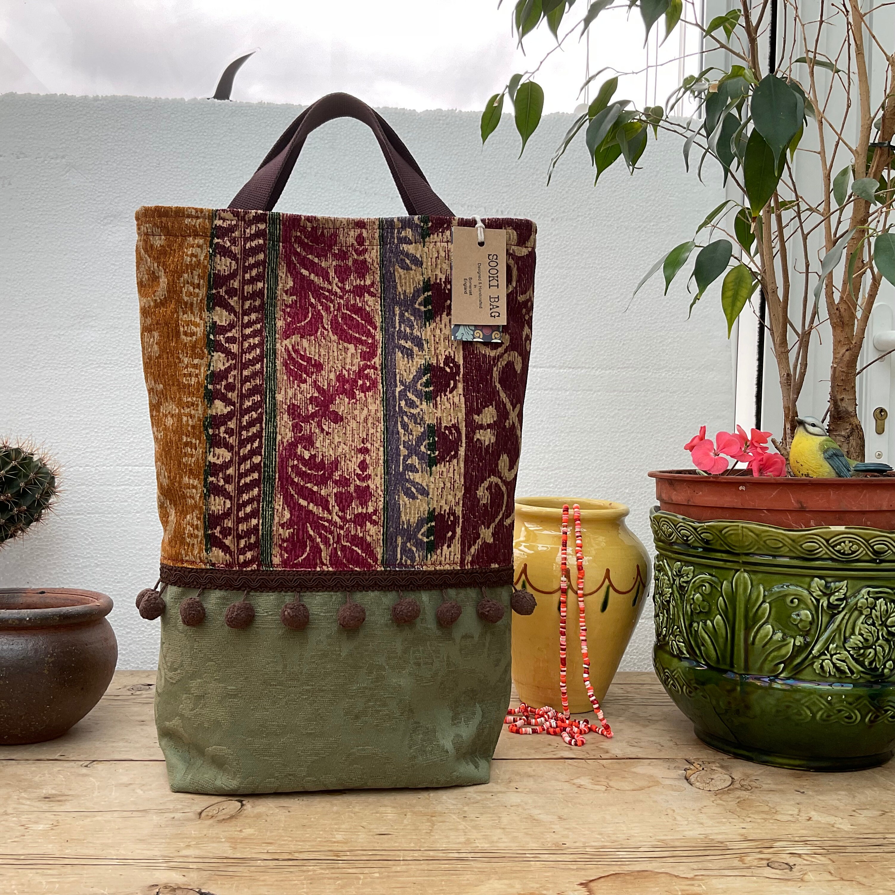 Unique Handbag, Eclectic Boho Purse, Upholstery Bag - Etsy