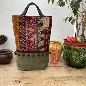 Unique Handbag, Eclectic Boho Purse, Upholstery Bag - Etsy