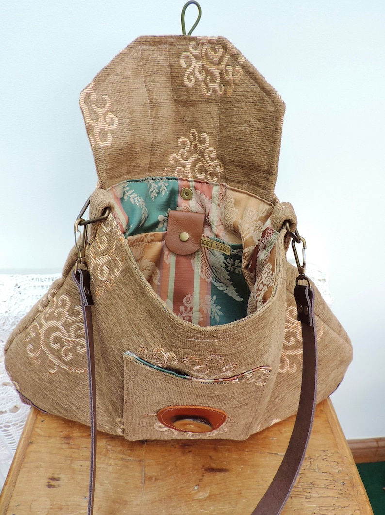Handmade Upholstery Fabric Handbag - Etsy