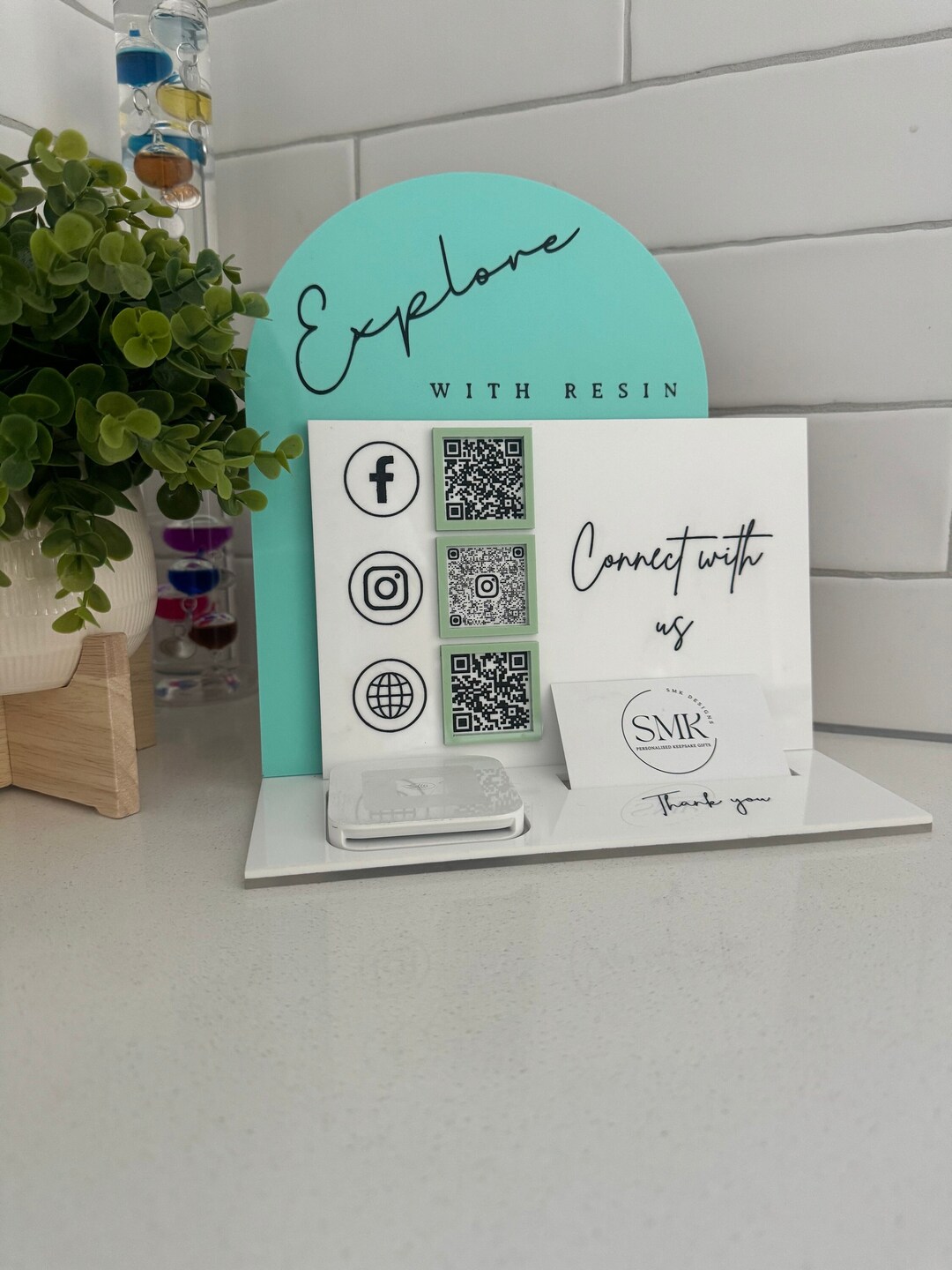 Acrylic Square Reader Stands, Acrylic Business Signage, Business Square ...