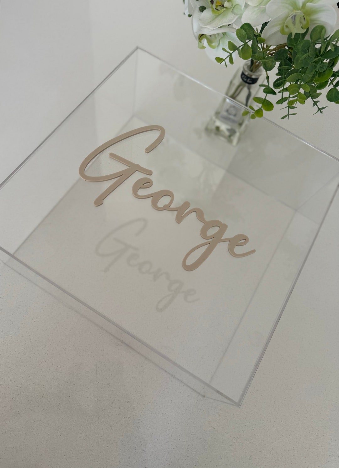 Clear Acrylic Keepsake Box, Christening Ideas, Wedding, Acrylic Boxes ...