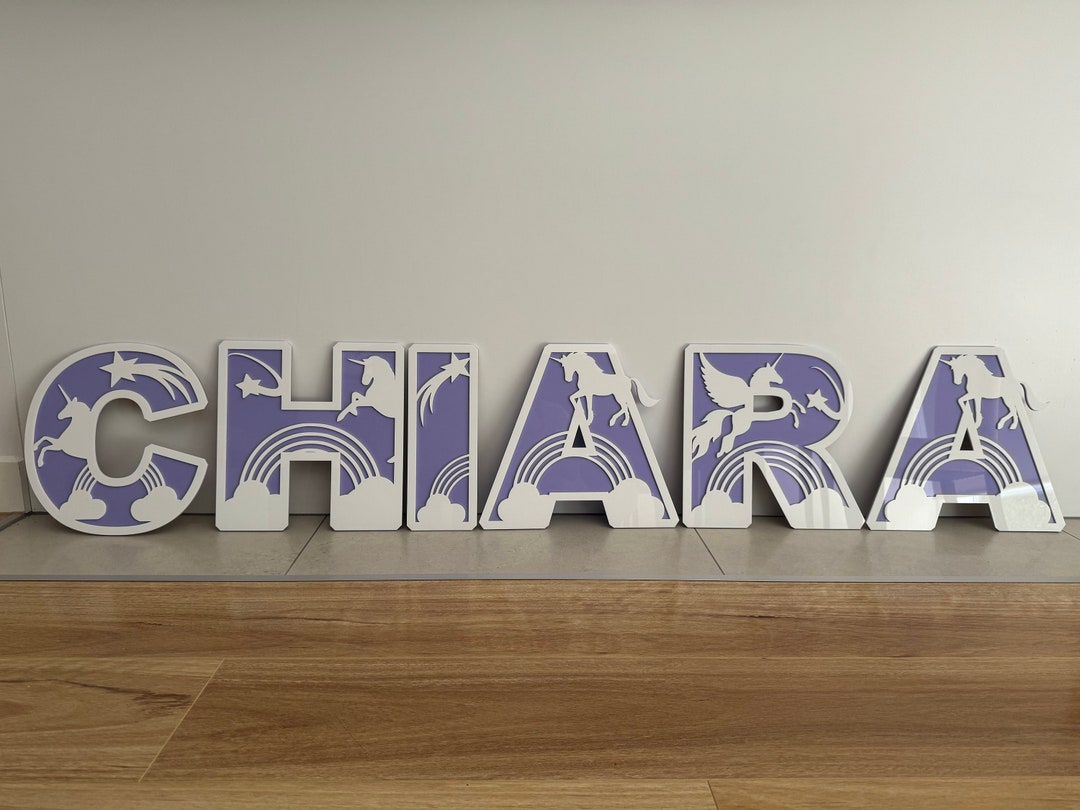 20cm High Unicorn Sign, Unicorn Themed Letters, Wall Sign, Boys Sign ...