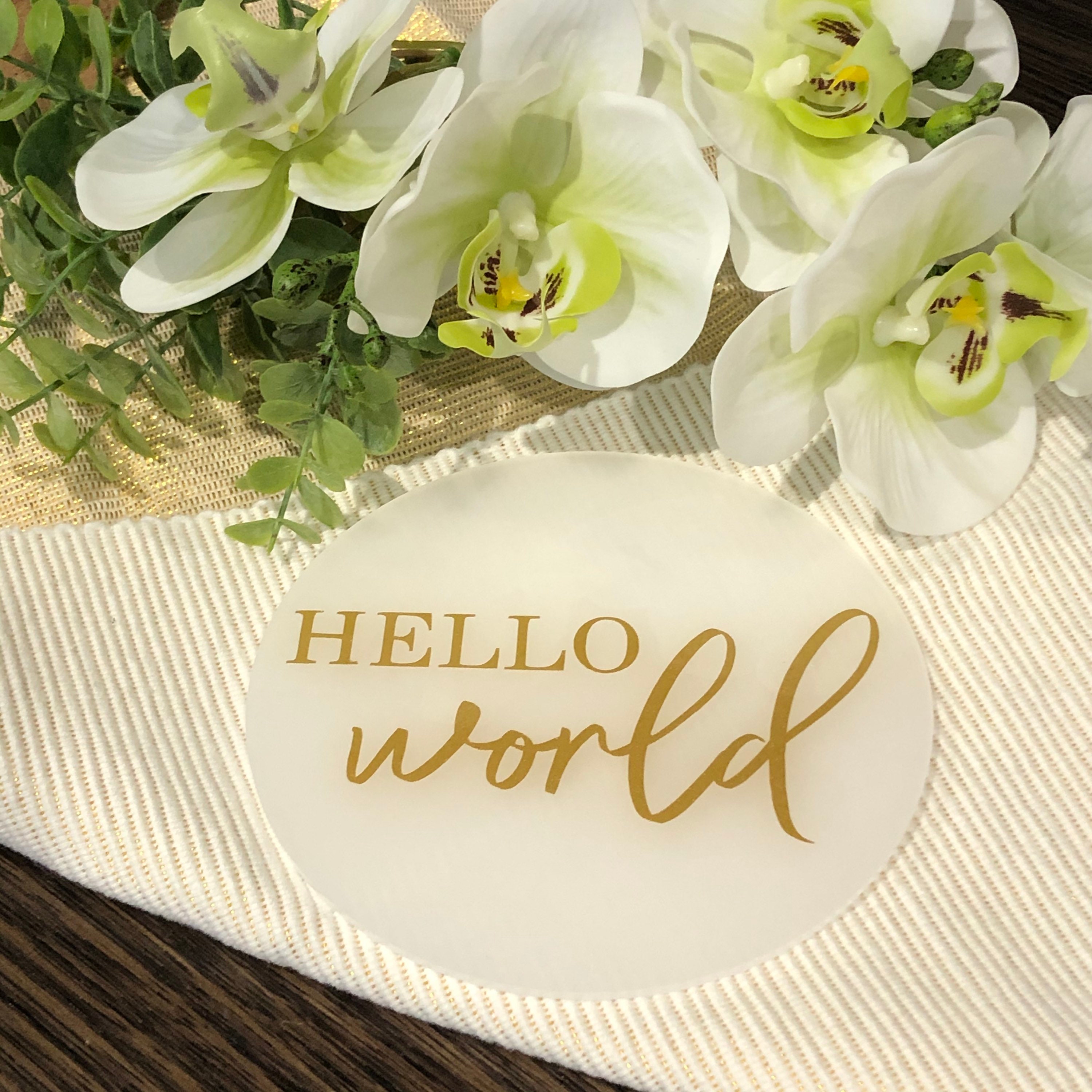 Frosted Acrylic Plaques/acrylic Disks for Baby Announcements - Etsy