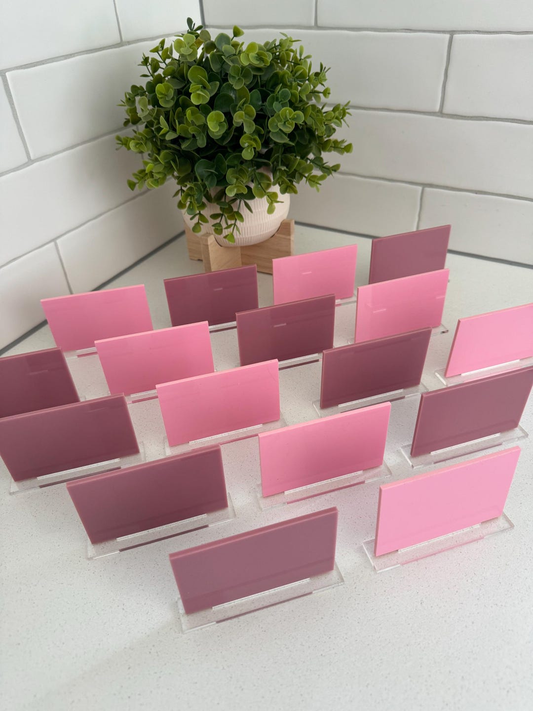 Market Price Tag Stand Blanks, Acrylic Price Tags, Market Signage, Mini ...