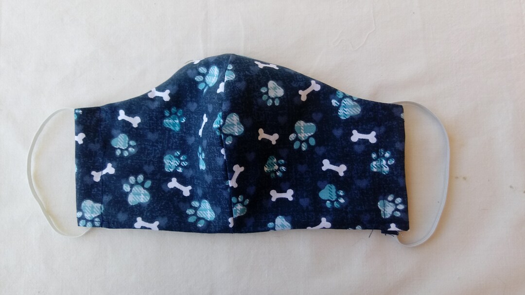 Face Mask Cover With Ear Loops, Filter Pocket and Nose Piece. Reusable ...
