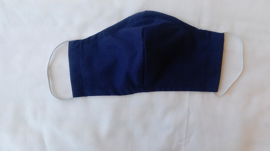 Face Mask Cover With Elastic Ear Loops and Nose Piece. Washable ...