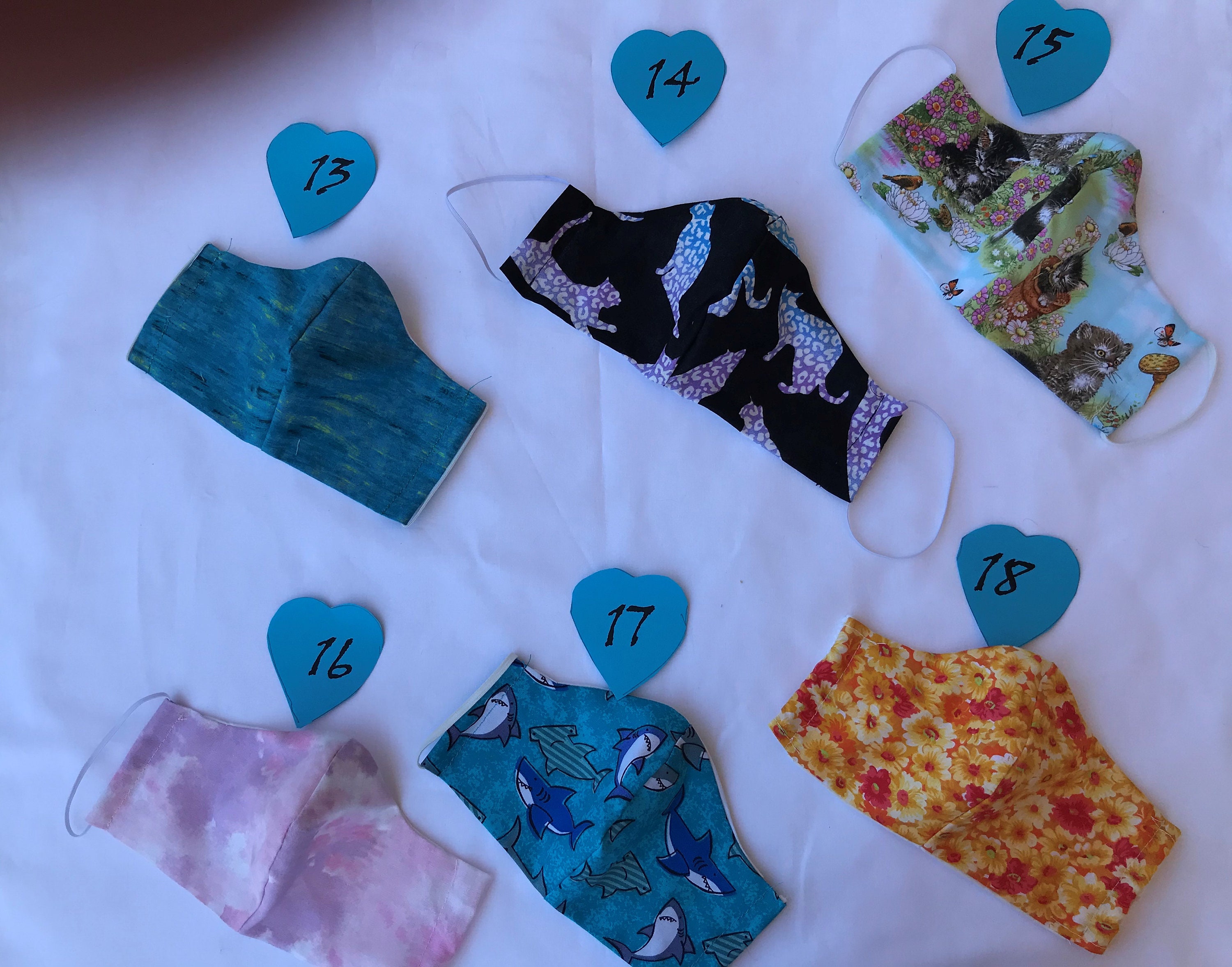 Face Masks Cover With Elastic Ear Loops, Filter Pocket, Wire Nose Piece ...