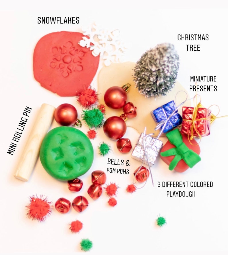 Christmas Play Dough Kit / Play Dough Box / Xmas Toys / - Etsy