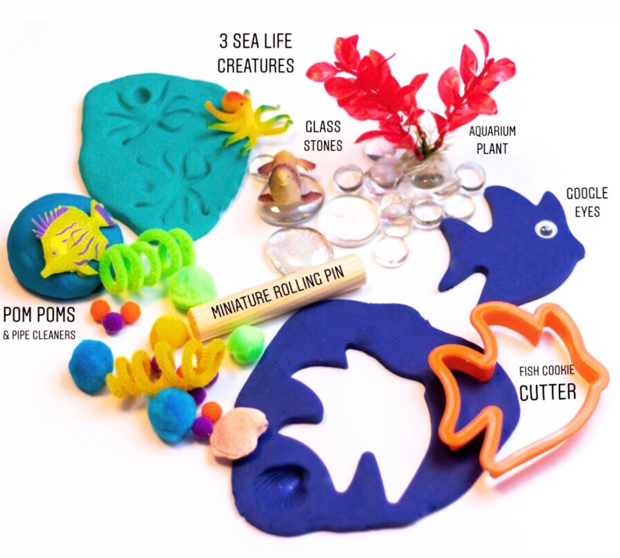 Ocean Play Dough Kit / Play Dough Box / Ocean Toys / Playdough | Etsy