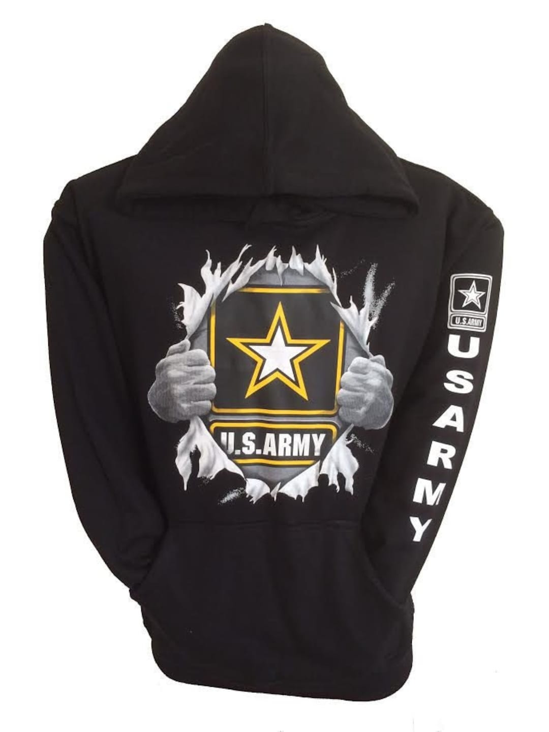 US Army Hoodie Unique Design Black Hooded Sweatshirt - Etsy