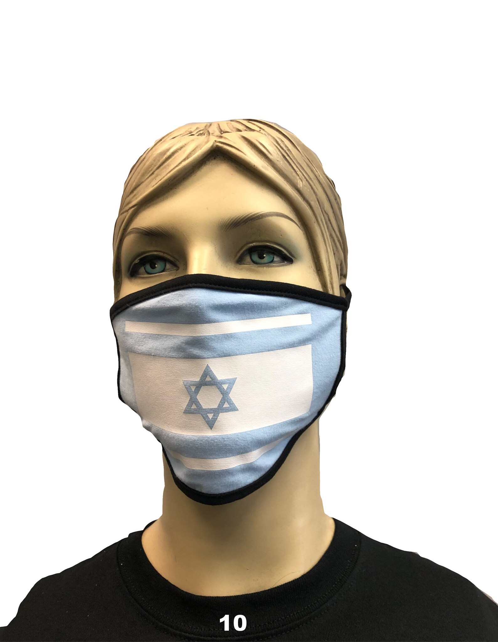 Israel Flag Israeli Face Mask Star David Baby Blue Style | Etsy