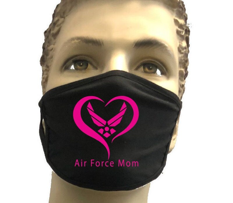 Air Force Face Mask for Air Force Mom Pink Design Face Mask - Etsy