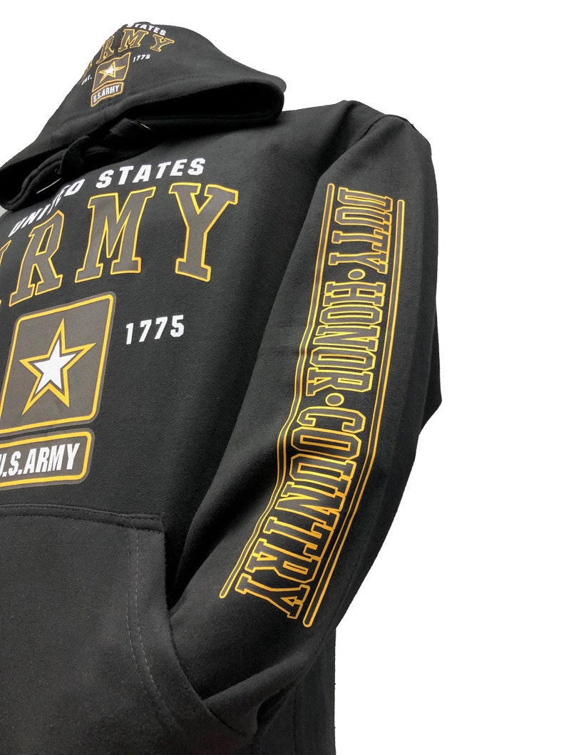 US Army hoodie USA Military U.S America Army Black hooded | Etsy